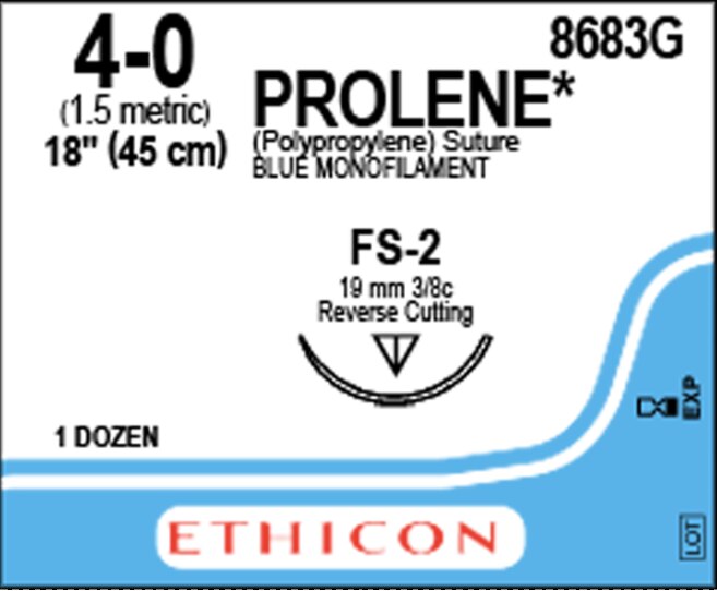 Ethicon Prolene 4-0 FS-2 18"