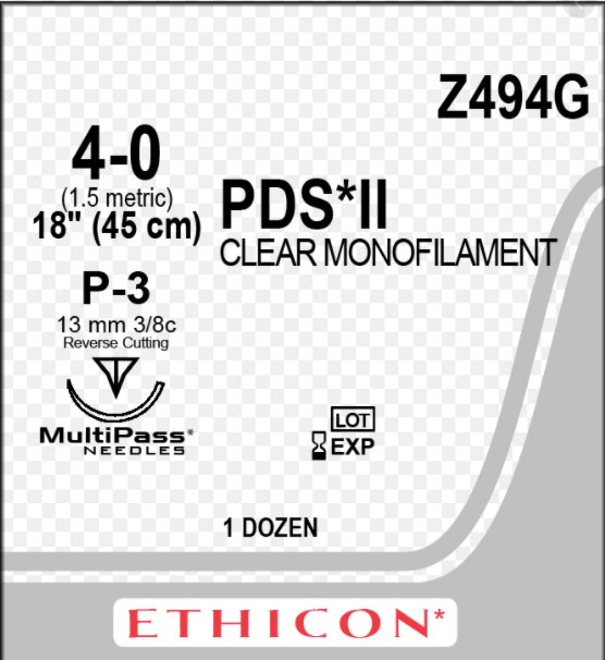 Ethicon PDS II 4-0 P-3 18"