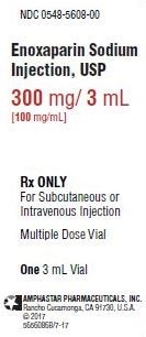 Enoxaparin 100mg/mL 3mL Vial (MDV)