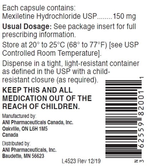 Mexiletine HCL 150mg 100 Capsules