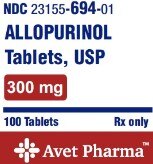 Allopurinol 300mg 100ct tabs