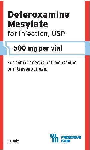 Deferoxamine Mesylate 500mg/vial Inj Deferoxamine Mesylate 500mg/vial Inj