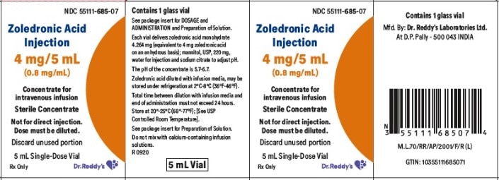 Zoledronic Acid (Zometa/Zoledronate) 4mg/5mL Vial (SDV)
