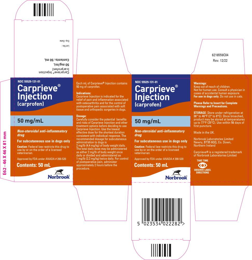 Carprieve Inj 50mg/mL (Carprofen) **Cold** 20ML